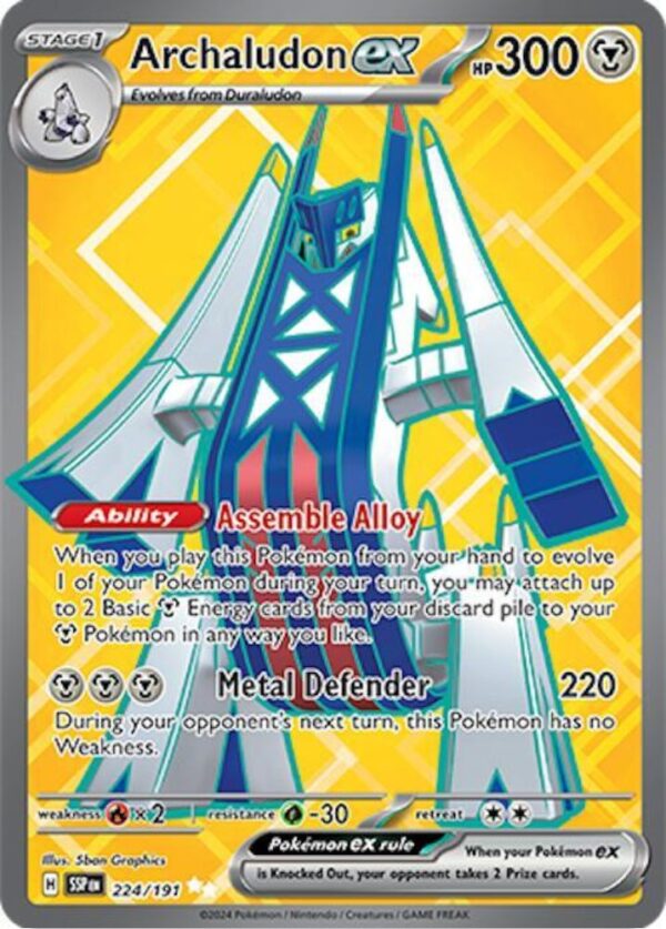 Archaludon ex 224/191 - Ultra Rare - Surging Sparks - Pokémon TCG ...