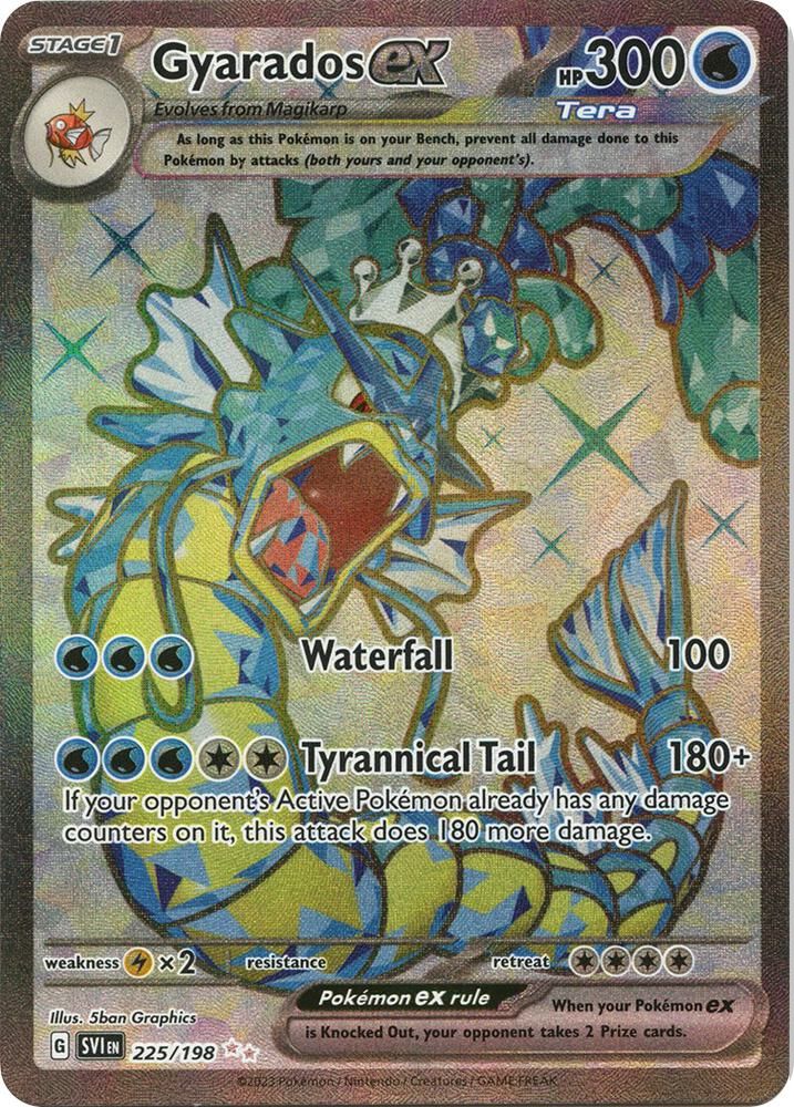 Gyarados ex 225/198 - Ultra Rare -Scarlet & Violet Base Set - Pokémon ...