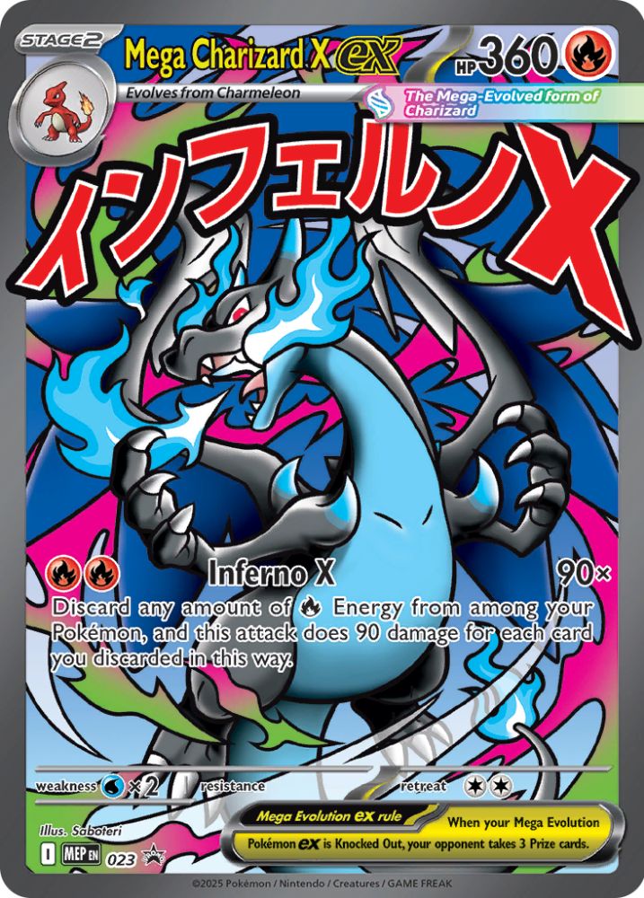 Mega Charizard X ex 023 – Promo – ME: Mega Evolution Promo – Pokémon ...